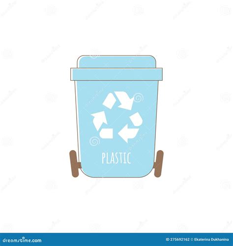 Associations And Symbols Sustainability Garbage Bin With Symbols Of
