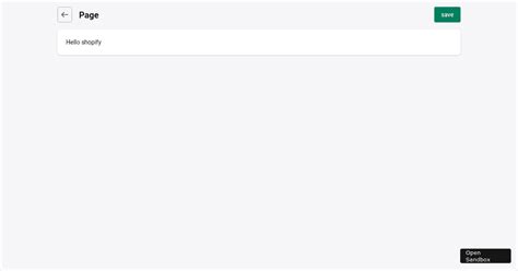 Shopify Polaris Examples CodeSandbox