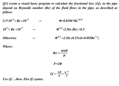 Solved Q1 Create A Visual Basic Program To Calculate The Chegg