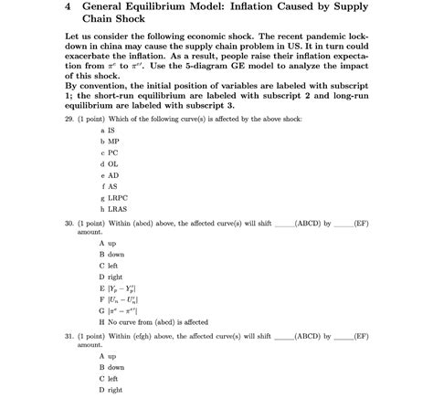 4 General Equilibrium Model Inflation Caused By