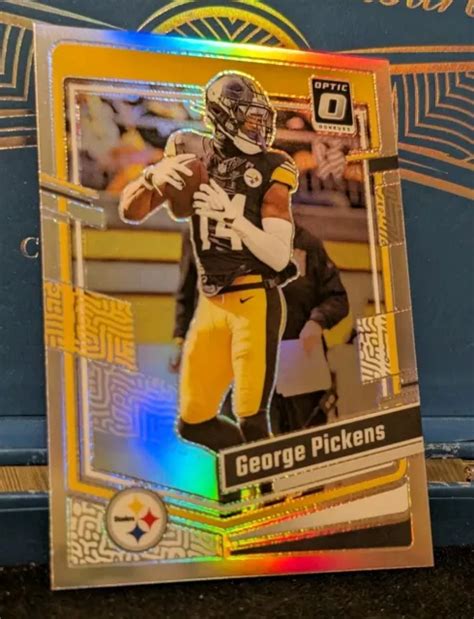 George Pickens 2023 Donruss Optique Argent Holo Prizm Pittsburgh