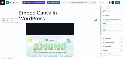How To Embed Canva Designs In Wordpress Embedpress