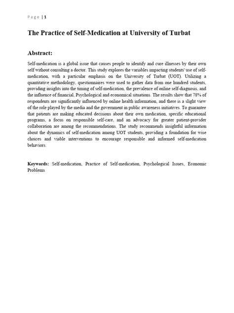 The Practices Of Self Medical Thesis New Pdf Antimicrobial Resistance Pregnancy