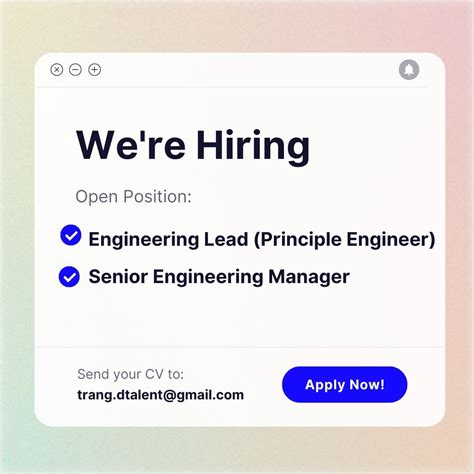 Trang Bui On Linkedin List Job Hcm We Are Hiring 💥 📌 Engineering