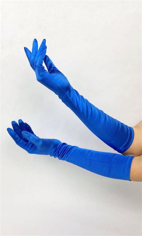 Vintage 1970s Satin Deadstock Gloves Vintage Mid Arm Length Gloves