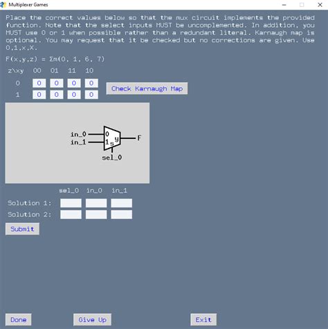 Solved Place The Correct Values Below So Thet The Mux Chegg