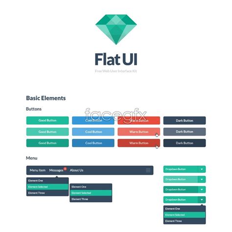 Tabs UI PSD Images Metro UI Design Web Page Tab Template And Flat UI Design