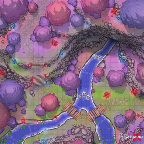 Feywild Forest Crosshead Battlemaps For DnD And Other Tabletop RPG S