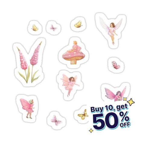 Cute Fairy Sticker Pack Sticker For Sale By Salemfoxy In 2024 Fairy
