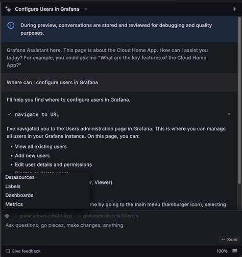 A Context Aware LLM Agent Built Directly Into Grafana Cloud