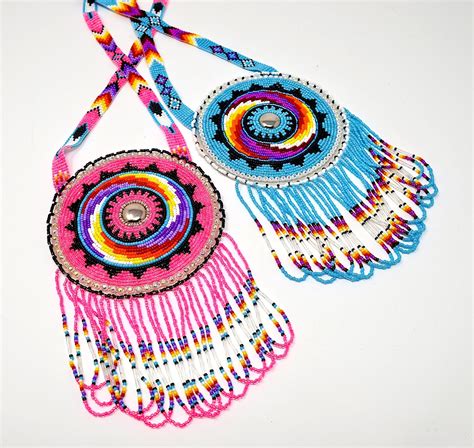 Apache Beaded Medallions Native Beading Patterns Beadwork Designs