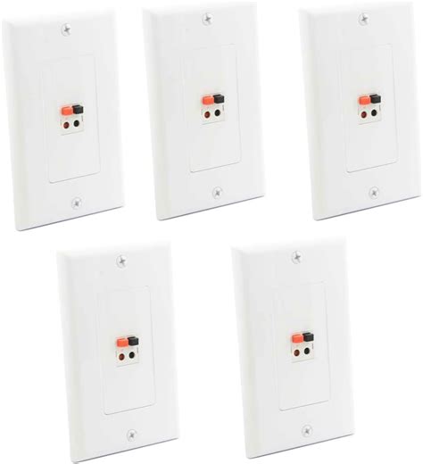 Diytech Premium Speaker Wall Plate Spring Loaded Speaker