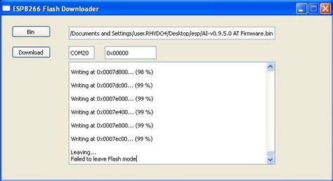 Firmware Updation Of Esp8266 Esp 12 Wifi Transceiver Rhydolabz Wiki