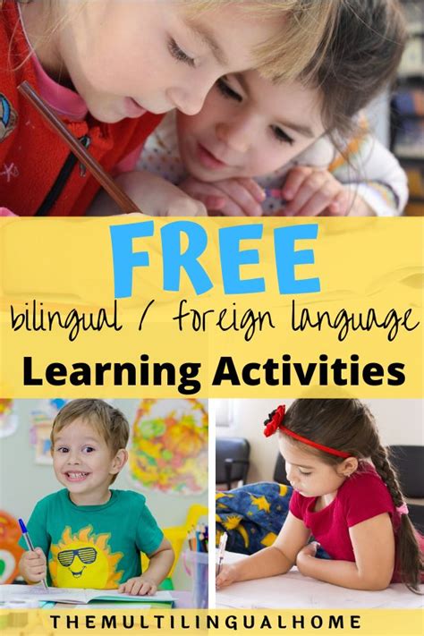 Fun And Free Bilingual Learning Activities