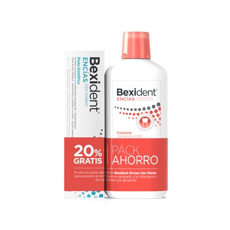 Bexident Pack Encías Colutorio Clorhexidina Pasta Triclosan