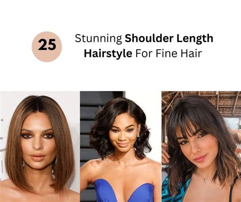 Stunning Shoulder Length Hairstyles For Fine Hair Fabbon