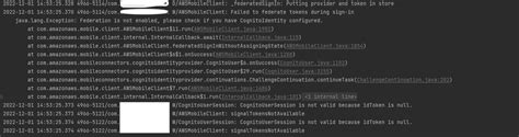 CognitoUserSession Is Not Valid Because IdToken Is Null Issue 3101