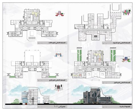 تصميم مستشفي عام 100 سرير General Hospital Design Behance