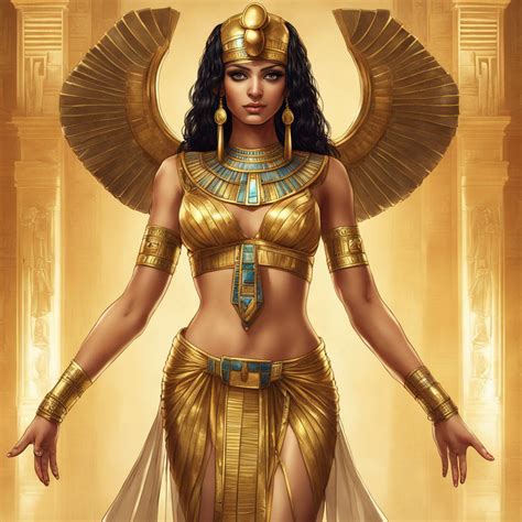 Ancient Egyptian Girl Wearing Sexy Golden Costume By Disuma On Deviantart