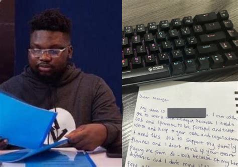 Shameful Like Did You Babe At All Businessman Shares Poorly Written Application Letter