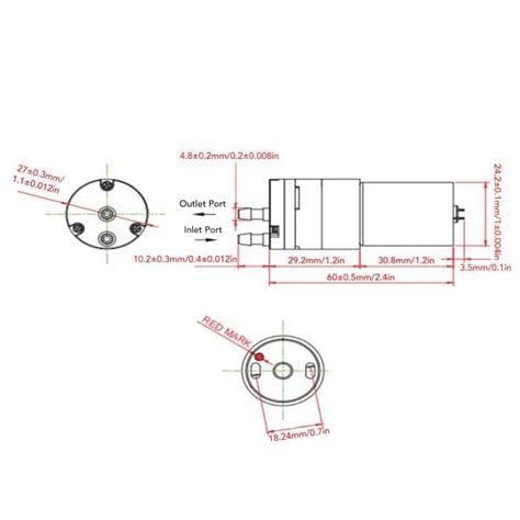 Lan Micro Pompe À Eau Dc Dc24v 3 6w Mini Pompe À Eau Micro Pompe À