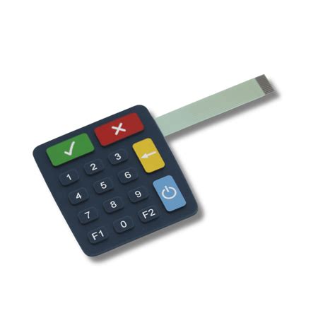 Silicone Keypad With Membrane Circuit Luen Fung Silicone Rubber Mfg Co