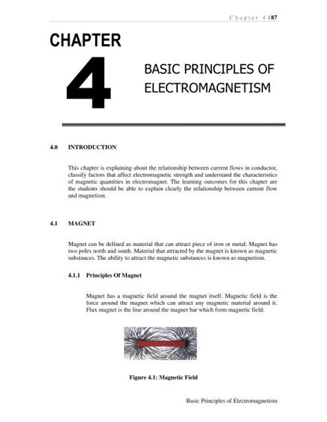 Basic Principles Of Electromagnetism