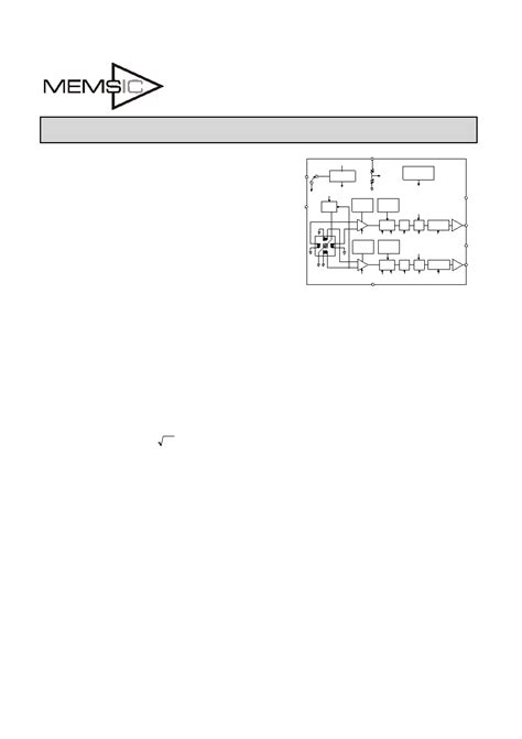 Mxr7900cf 01 Datasheet16 Pages Memsic Low Cost High Performance 짹10 G Dual Axis