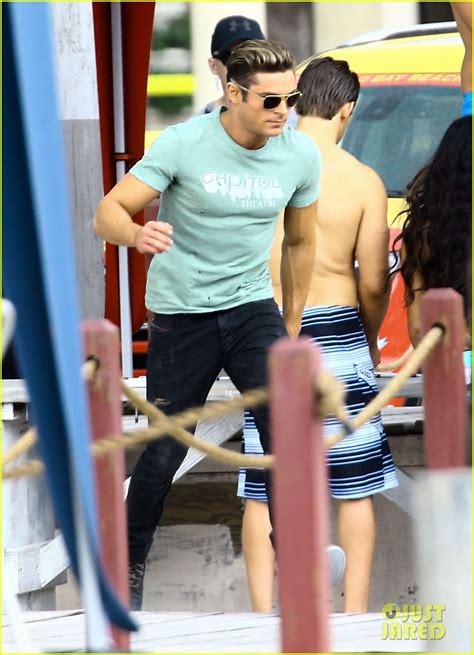 Alexandra Daddario Flirts With Zac Efron On Baywatch Set In Miami