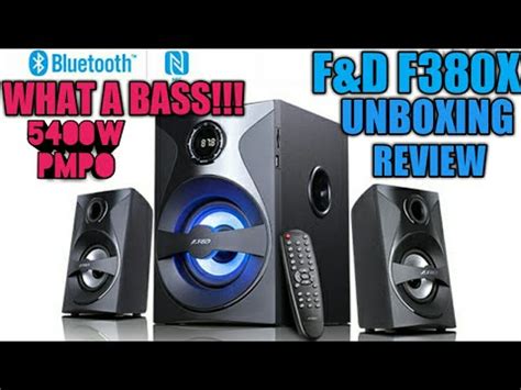 F&D F380X Bluetooth 2.1 Speaker Unboxing And Review - YouTube