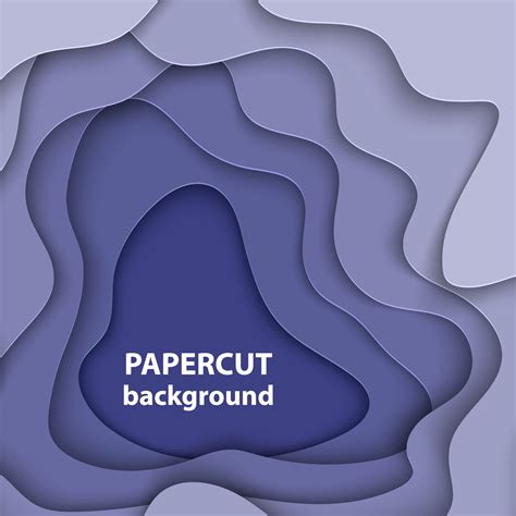 Vector Background With Violet Colorful Paper Cut Shapes 3d Abstract