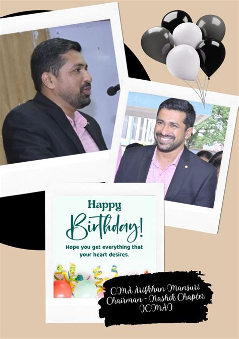 Icmai Nashik Chapter On Linkedin Happybirthday Chairmanbirthday