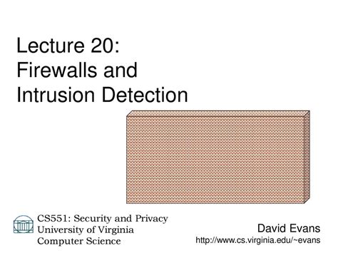 Lecture 20 Firewalls And Intrusion Detection Background Ppt Download