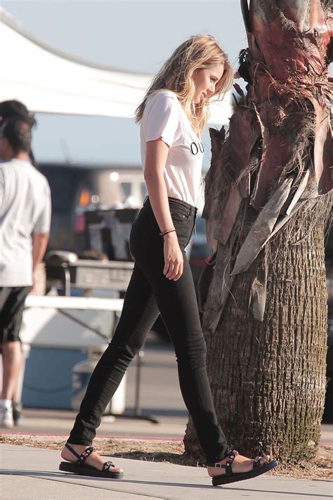 Keeley Hazell On The Set Of A Magic Music Video In Los Angeles