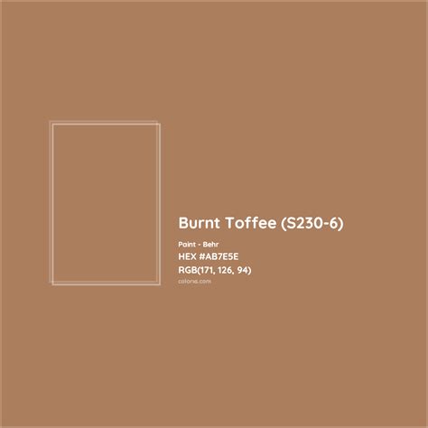 Toffee Color Code At Ashley Eaton Blog