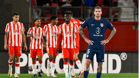 Pinchazo Del Atlético En Almería El Madrid Los Puede Barrer De La Liga