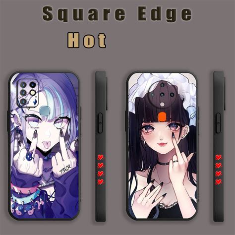 Casing For Redmi Note S Pro Turbo Pro K A G G Cute Anime Girl With Vertical Middle