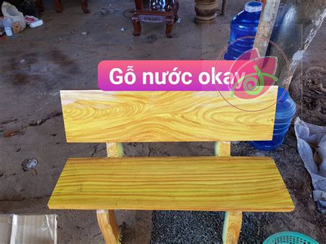 Sơn Chậu Kiểng Giả Gỗ Màu Cánh Gián Màu Gỗ Nền Vàng Hệ Nước Okay