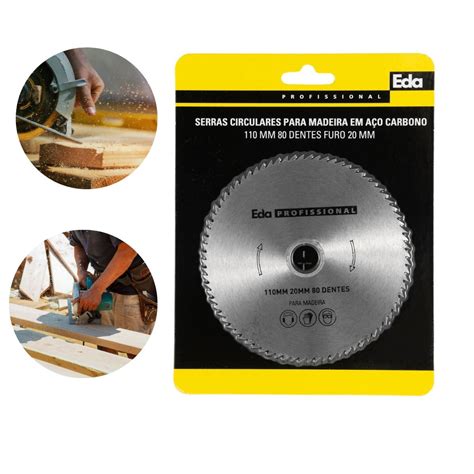 Disco De Corte Para Madeira 110mm 80 Dentes