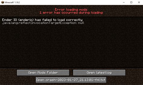 Bug Launching The Dev Build Mod Fails · Issue 105 · Team Enderio