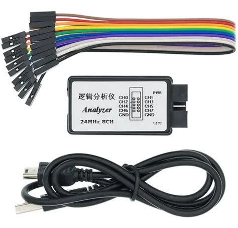 Analisador Lógico 8 Canais 24mhz Logic Analyser I2c Uart Frete Grátis