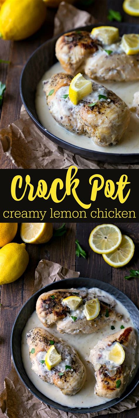 Creamy Lemon Chicken In A Crock Pot