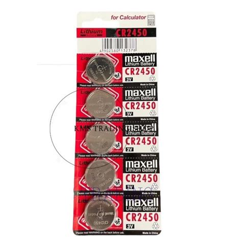 Original Maxell Cr2450 3v Lithium Button Cell Battery Lazada Ph