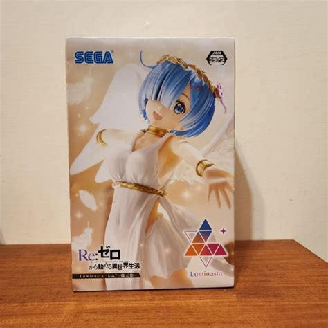 正版 Sega Luminasta Re從零開始的異世界生活 雷姆 熾天使 景品 公仔 Re0 蝦皮購物