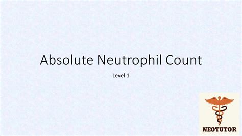 Calculating The Absolute Neutrophil Count Anc Youtube