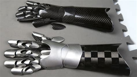 Carbon Fiber And Steel Armored Gloves With Textreme Wrist Guards Youtube