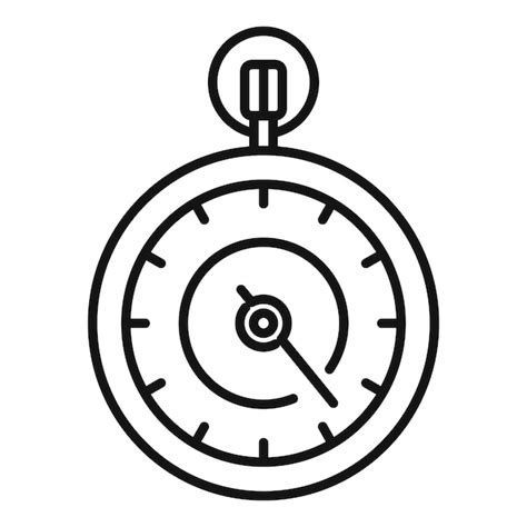 Premium Vector Second Stopwatch Icon Outline Vector Watch Timer