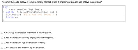 Solved Assume The Code Below It Is Syntactically Correct Chegg