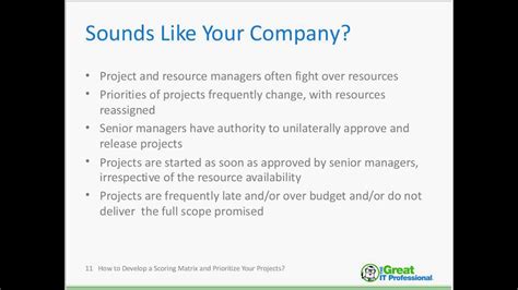 How To Develop A Scoring Matrix And Prioritize Your Projects Youtube