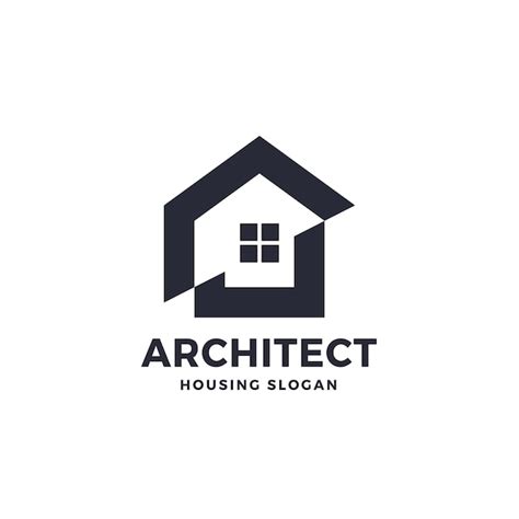 Ilustración Del Icono Del Vector Del Logotipo Del Arquitecto De La Casa